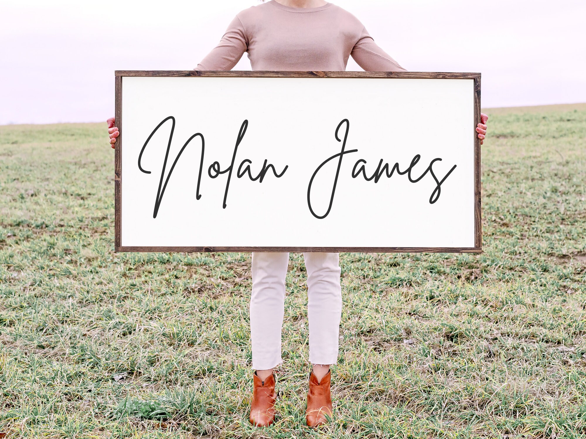 Nursery Name Decor Printable, Custom Name Sign Print, Child's Name ...