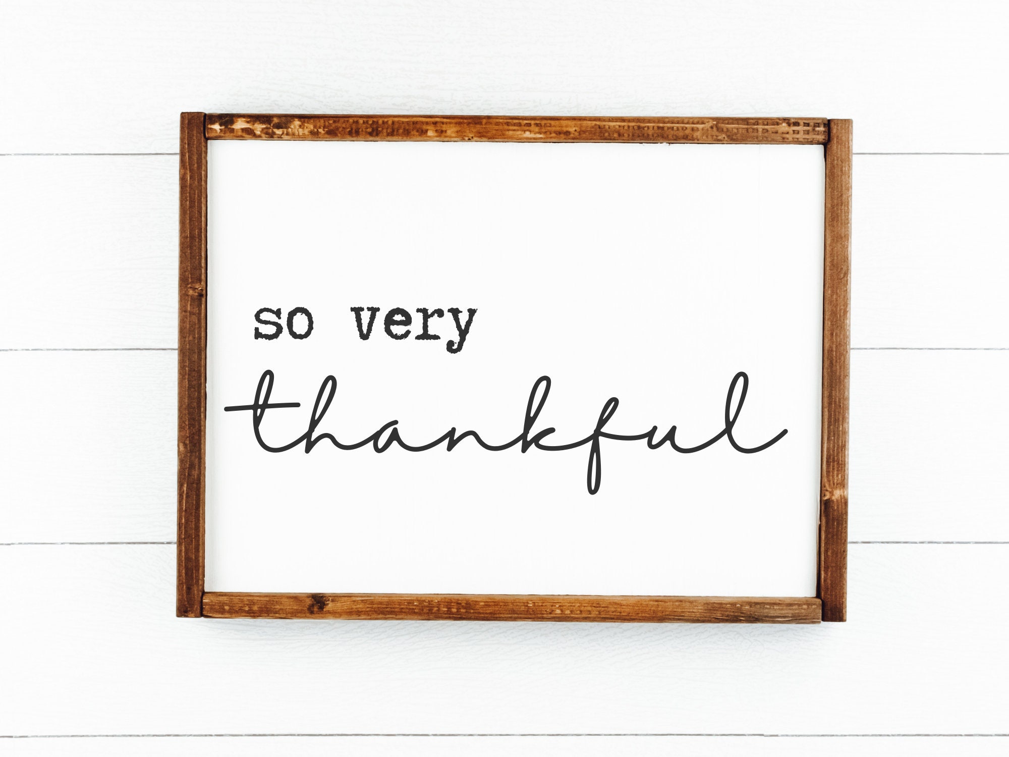 Thankful Print, Fall Thanksgiving Printable Sign, Thanksgiving Sign ...