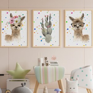 Llama Nursery Print Llama Print Llama Decor Llama Wall Art Nursery ...