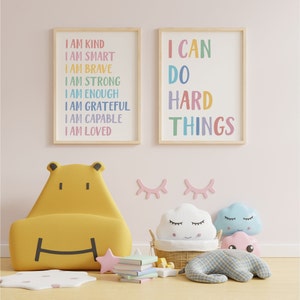 Affirmations Playroom Decor, Affirmations Poster for Kids, Affirmations ...