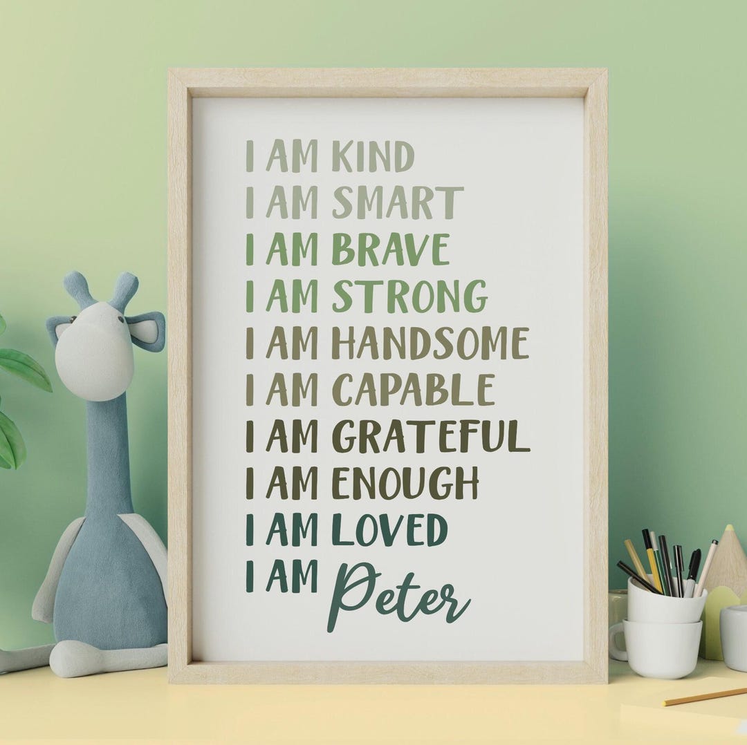 Custom Gift for Boy, Affirmations for Boys, Personalized Boy Gifts ...
