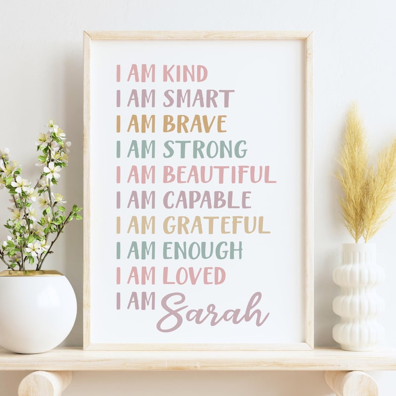 Affirmation Wall Art - Etsy