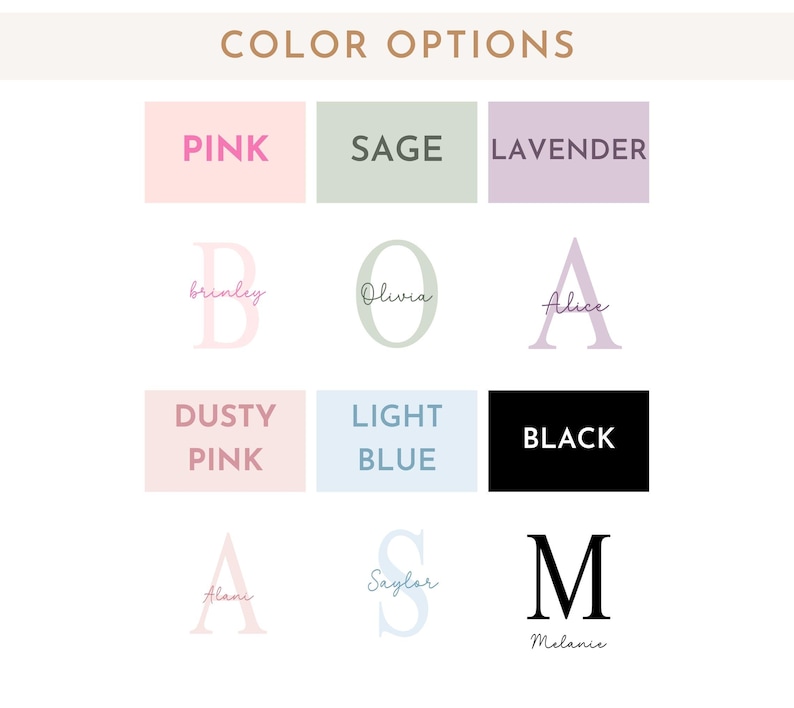 Custom Name Wall Art, Custom Initial Print, Personalized Name Prints ...
