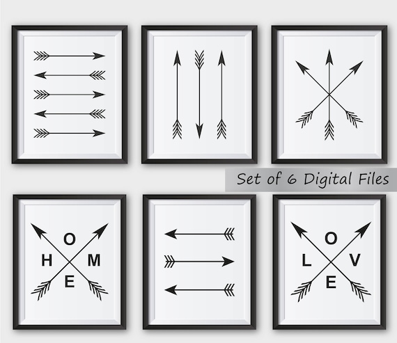 Arrow Printable Set Arrow Print Set Printable Arrow Set - Etsy