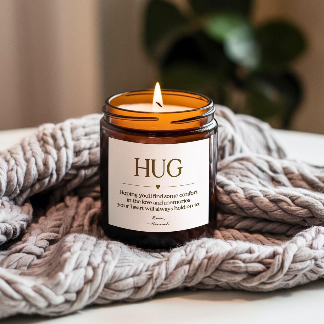 Condolence Gift Send a Hug Candle Sympathy Gift Sorry for Your Loss ...
