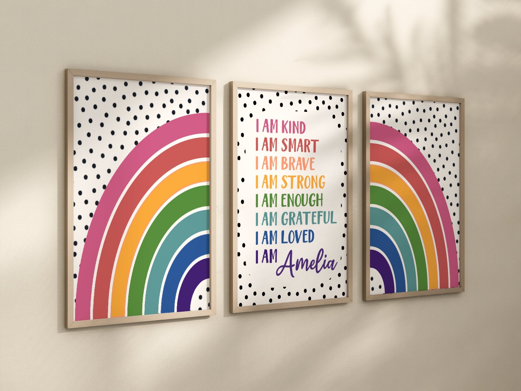 Daily Affirmations for Kids Wall Art Set of 3 Prints for - Etsy