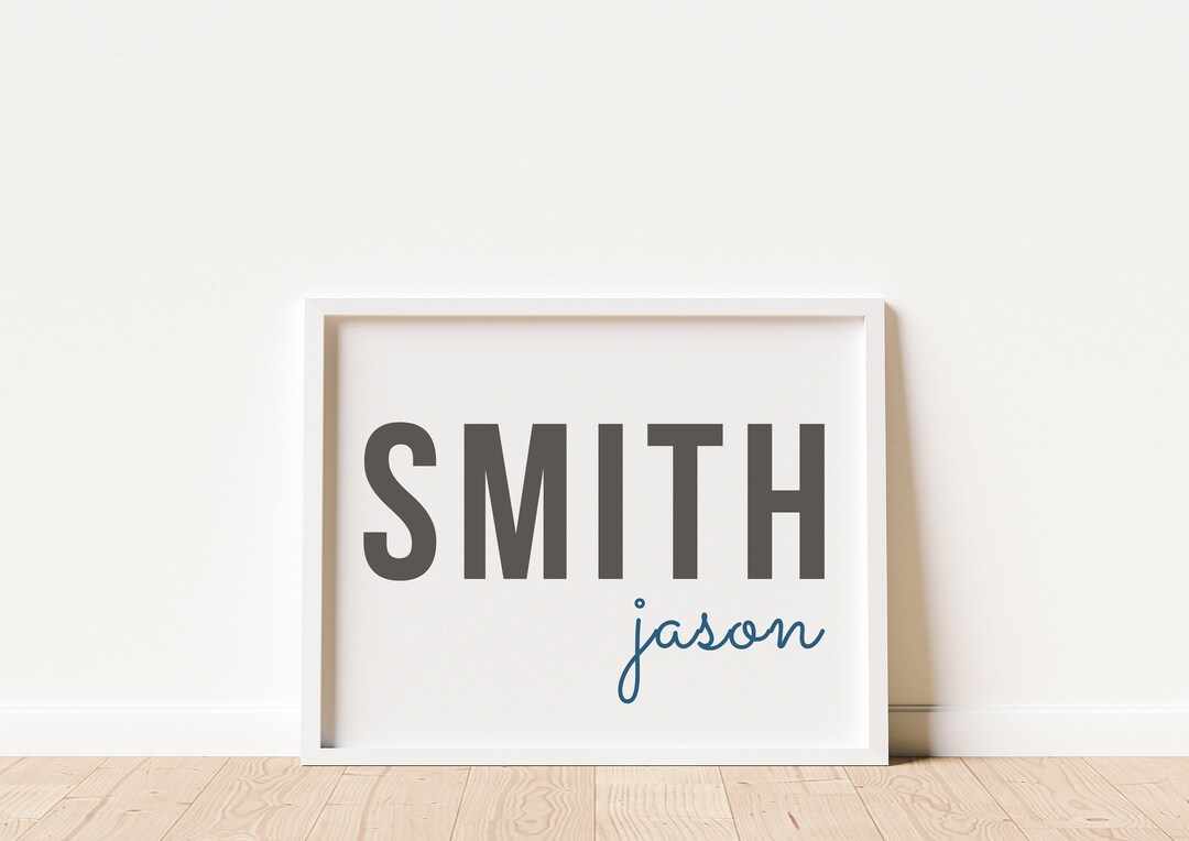 Personalized Door Name Sign for Kids Room, Custom Name Sign for Boys ...