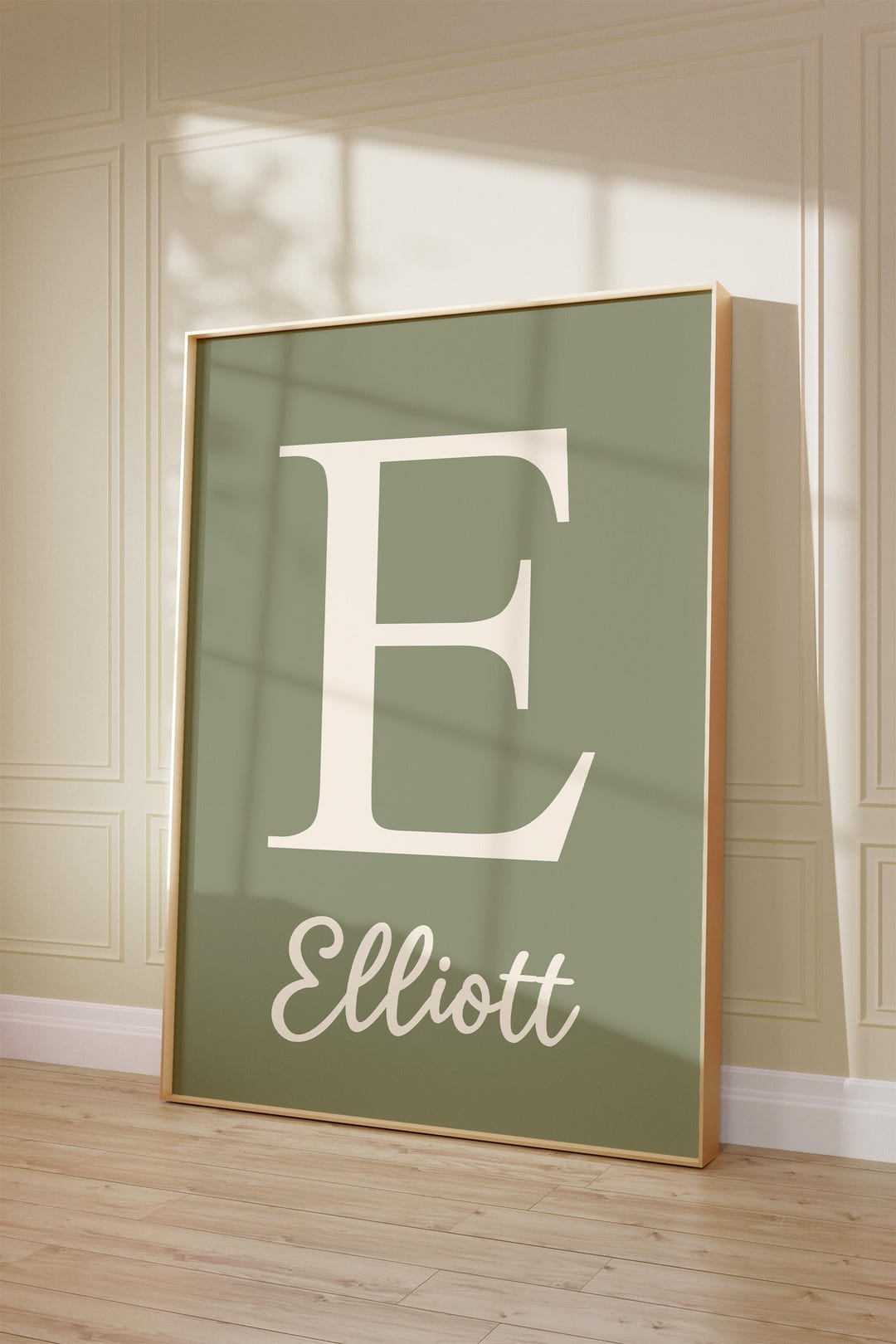 Custom Name Wall Art, Custom Initial Print, Personalized Name Prints ...