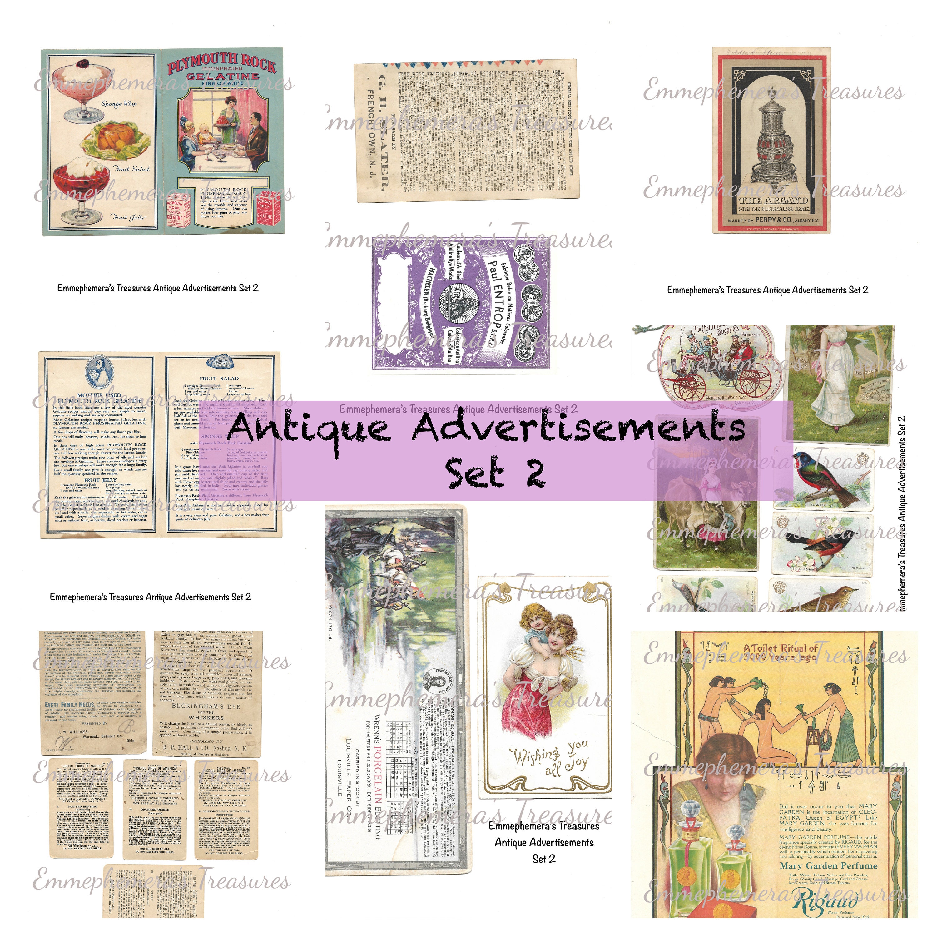 Papercraft Digital Vintage Pharmacy Labels Set 3 Printable Ads Junk ...