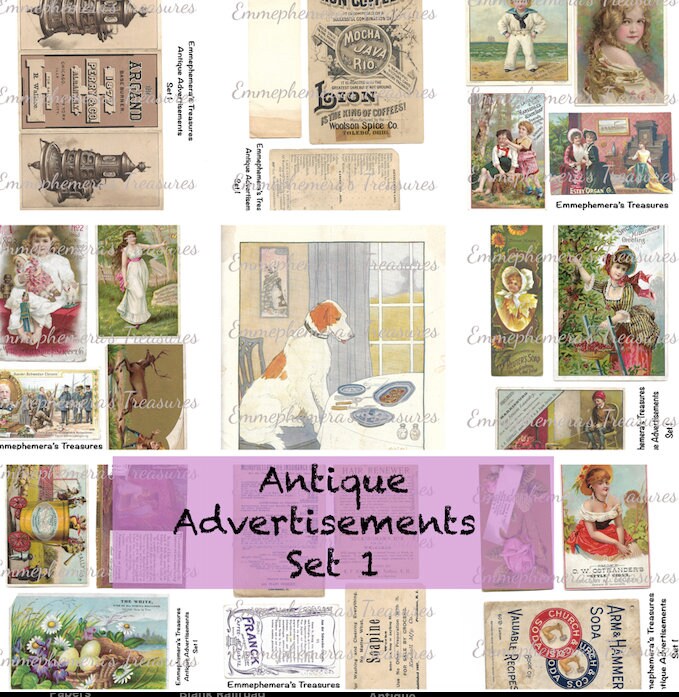 Papercraft Digital Vintage Pharmacy Labels Set 3 Printable Ads Junk ...