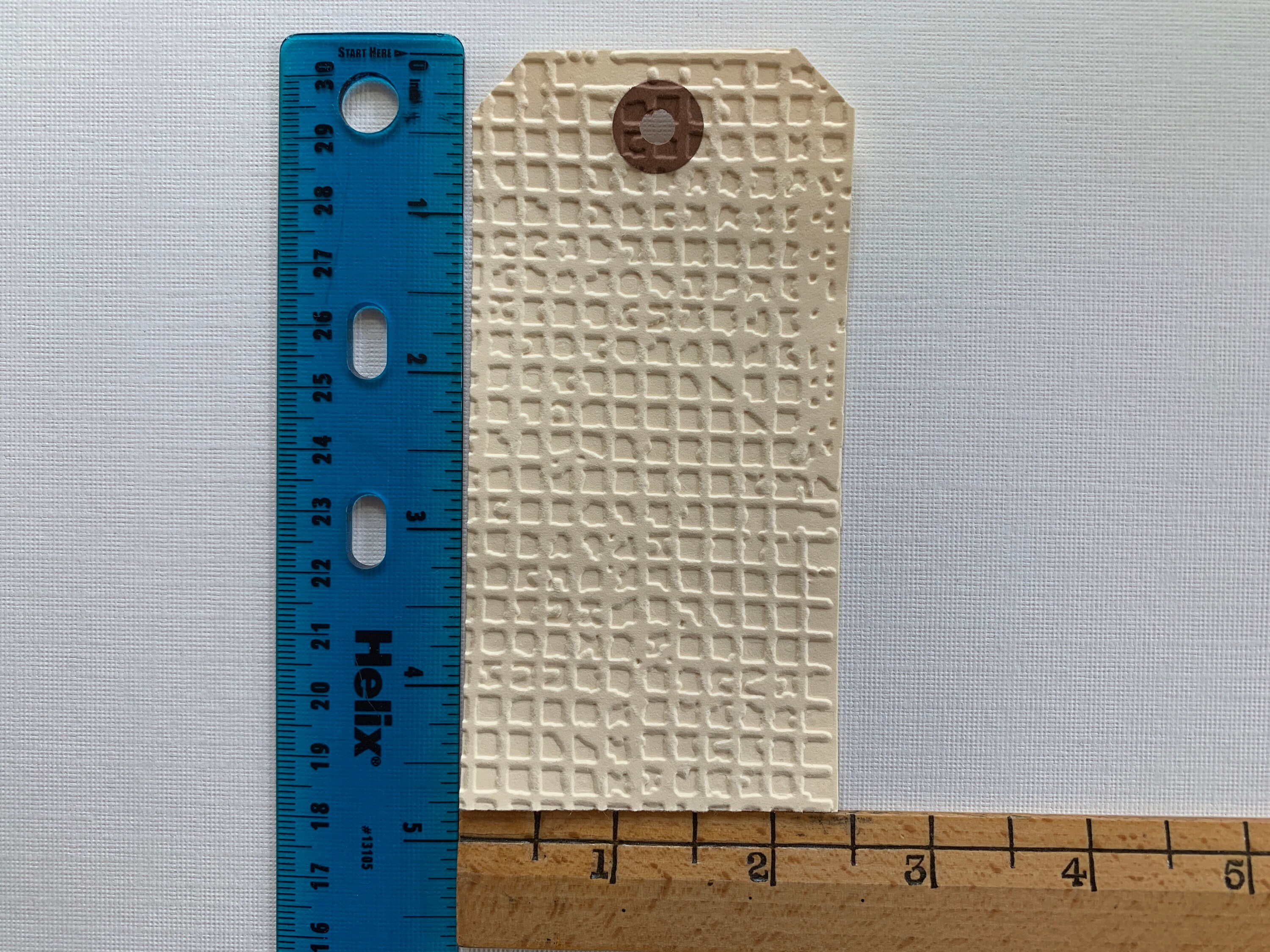 Burlap Embossed Manilla Tags Set of 5 Junk Journal - Etsy UK