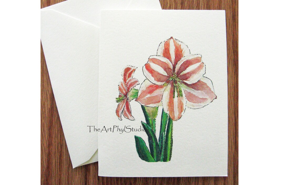 Lily Note Cards With Original Watercolor Designs Boxed Set - Etsy