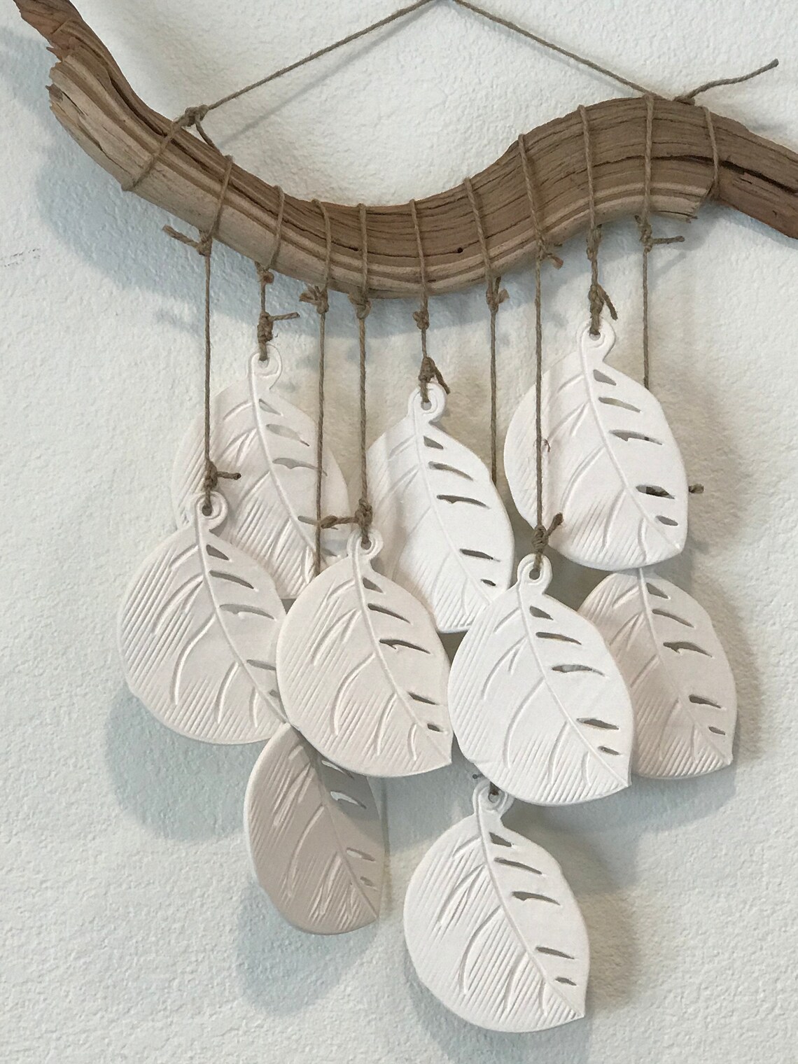 Palm Leaves Wall Hanging Ceramic and Ghostwood - Etsy