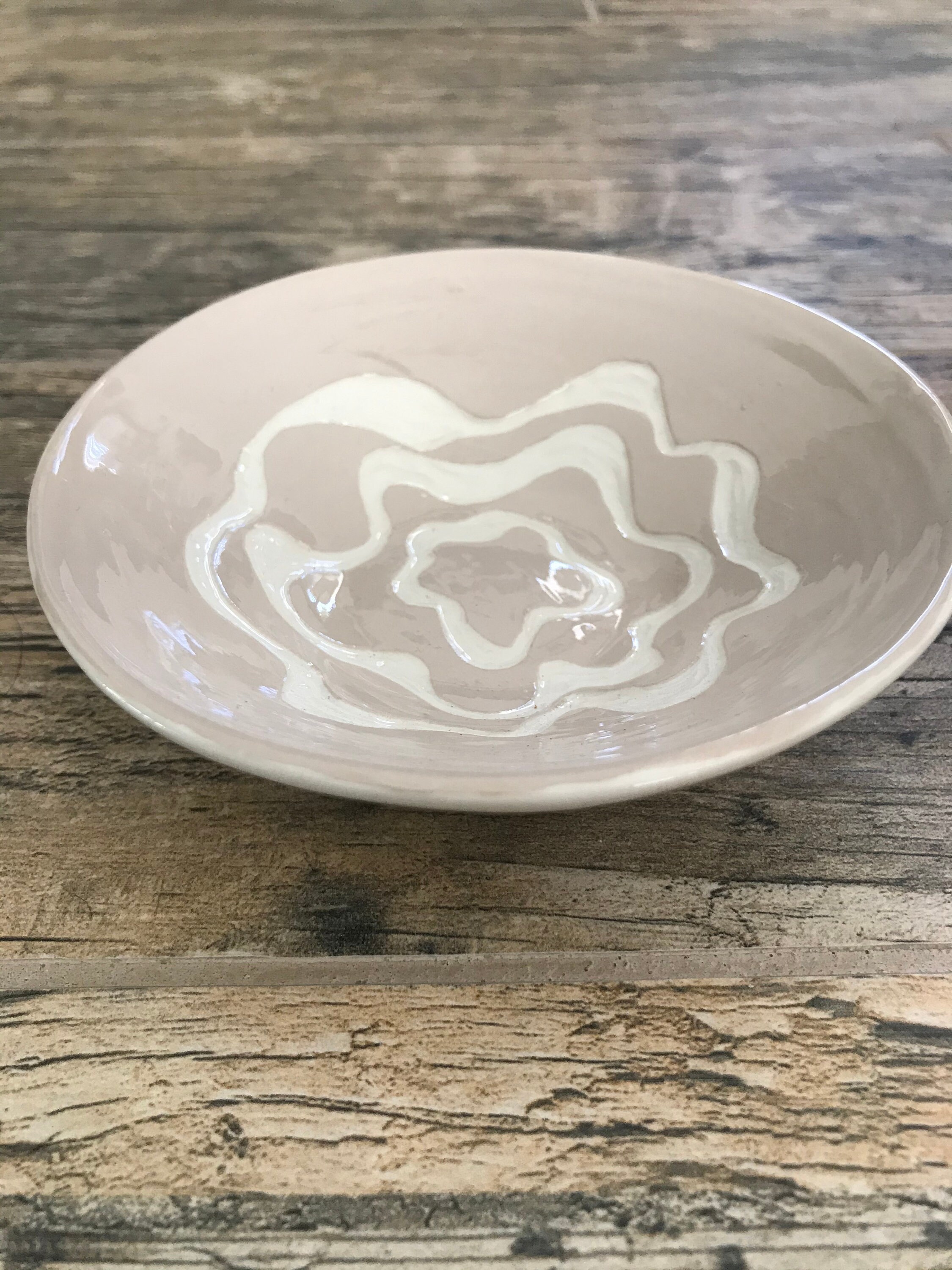 Natural Wave Design Ceramic Bowl - Etsy
