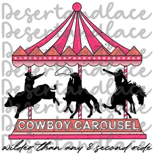 ORIGINAL CREATOR* Cowboy Carousel PNG Digital Download| Western ...