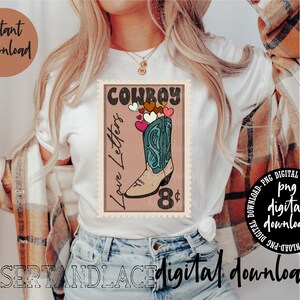 ORIGINAL CREATOR* Cowboy Love Letter PNG Digital Download| Western ...