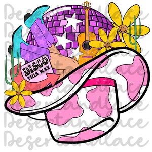 ORIGINAL CREATOR Disco This Way Cowgirl PNG Digital Download - Etsy