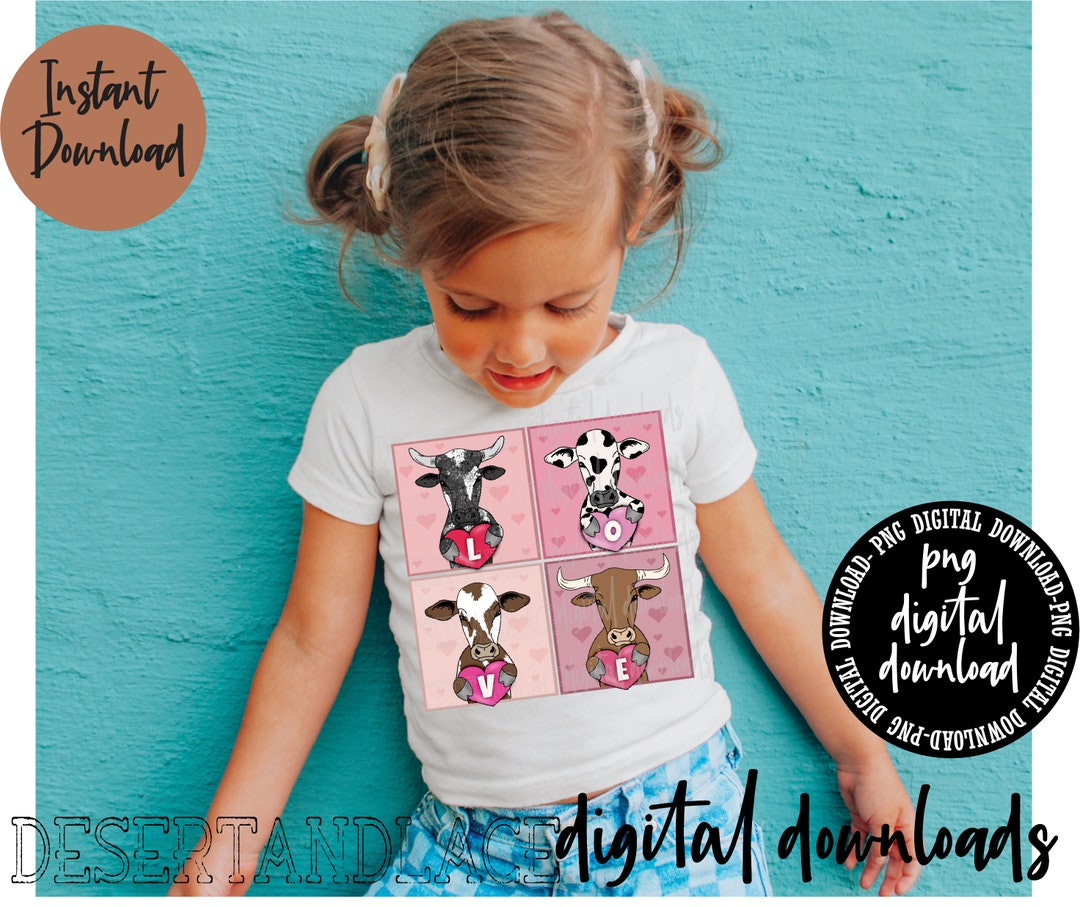 ORIGINAL CREATOR* Love Cows PNG Digital Download | Western Png ...