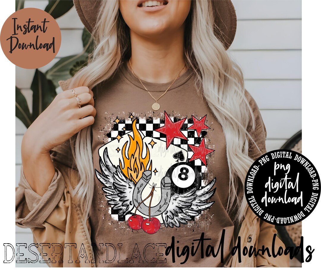 ORIGINAL CREATOR* Angel of Luck PNG Digital Download | Flame | Western ...