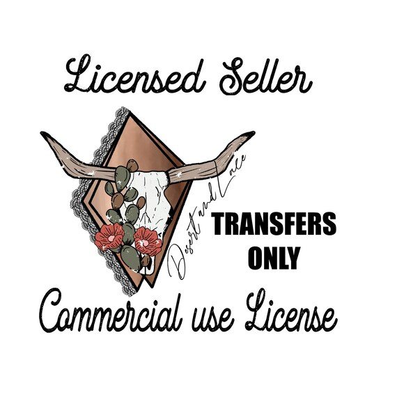 TRANSFERS ONLY License to Print and Sell Transfers of - Etsy