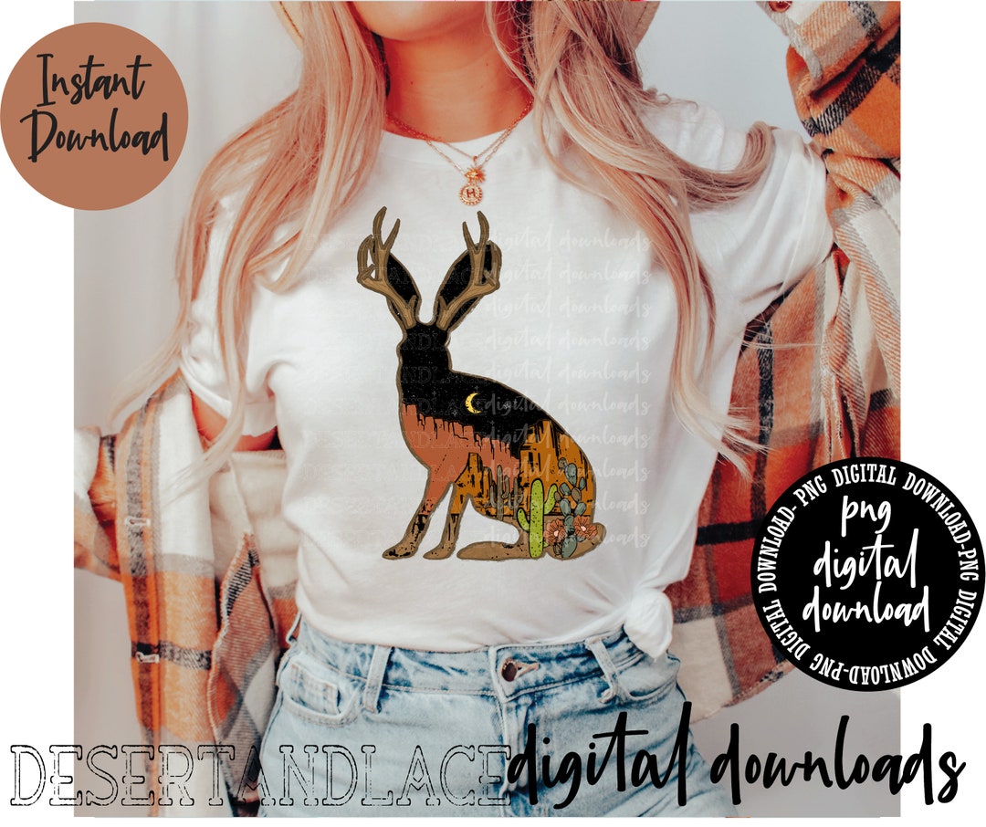 ORIGINAL CREATOR* Jackalope PNG Digital Download| Western | Jack Rabbit ...