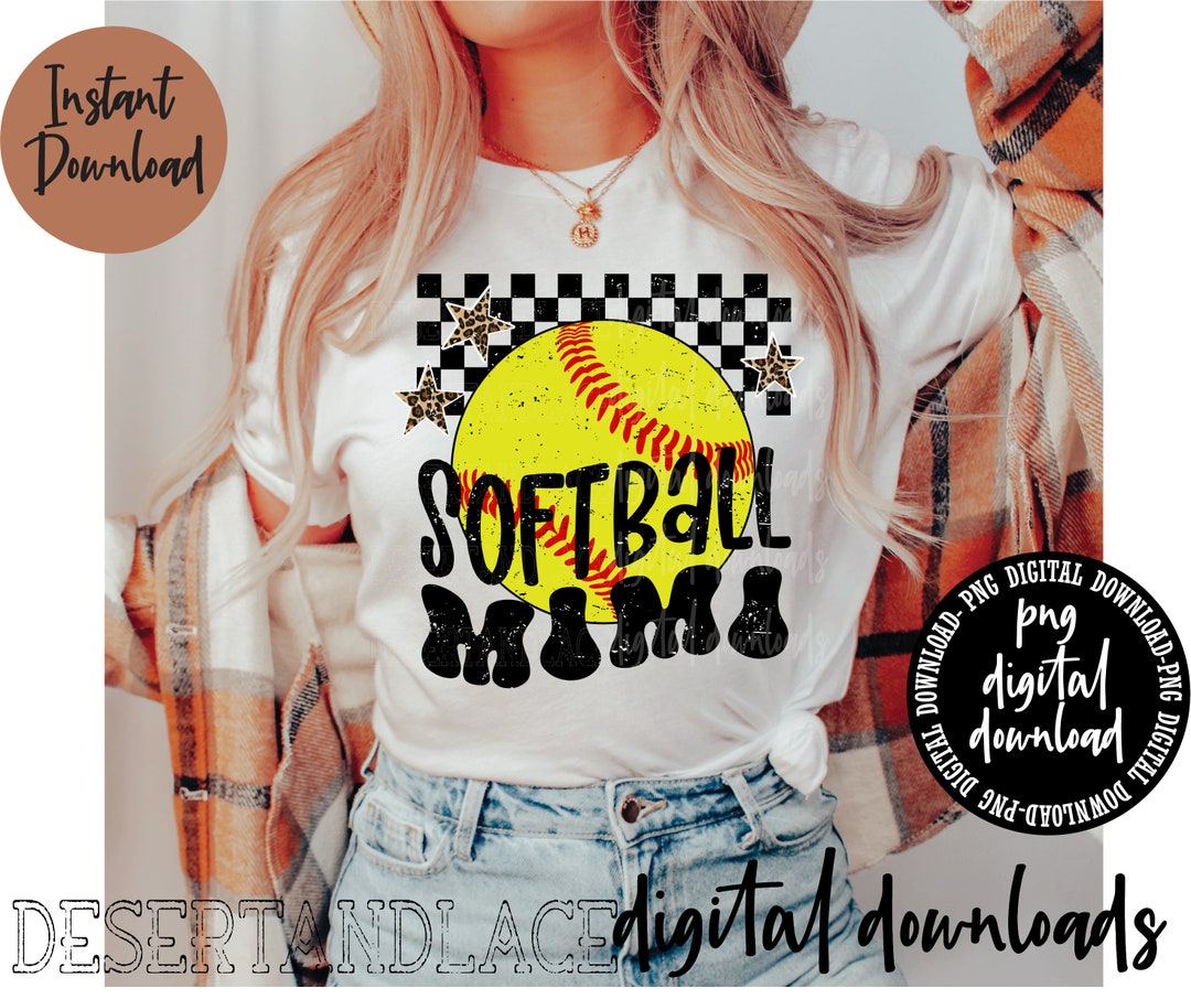ORIGINAL CREATOR* Softball Mimi PNG Digital Download (distressed ...