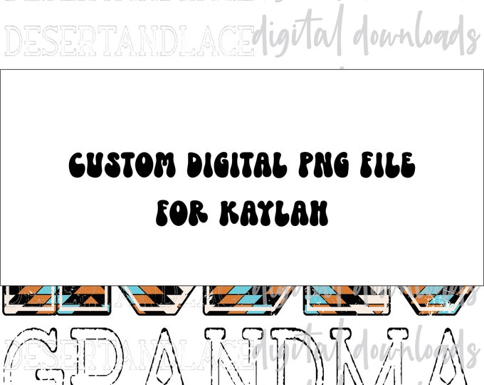 Custom Digital PNG Design for Kaylah - Etsy