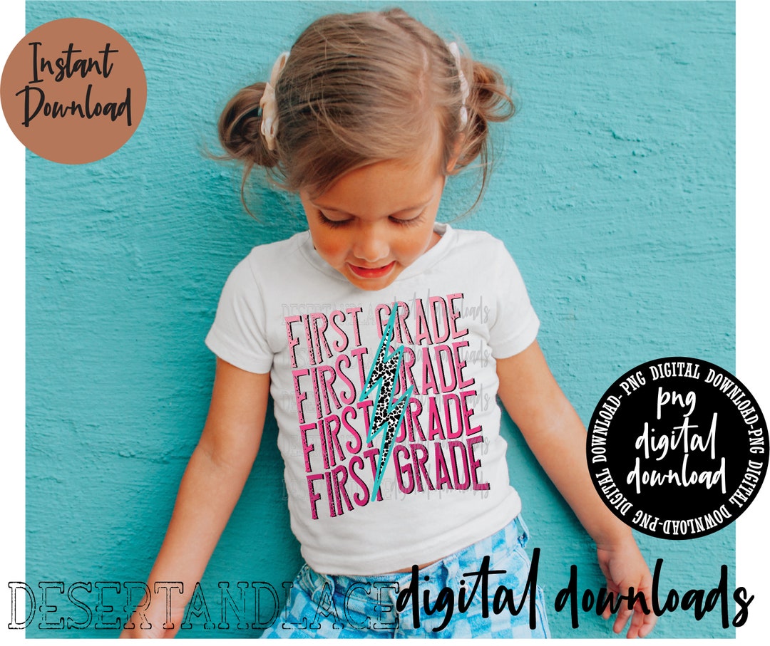 ORIGINAL CREATOR* First Grade Girl PNG Digital Download| Western ...