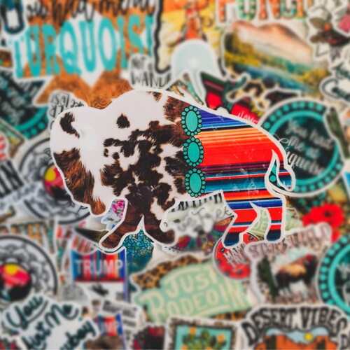 Western Desert Sticker - Etsy