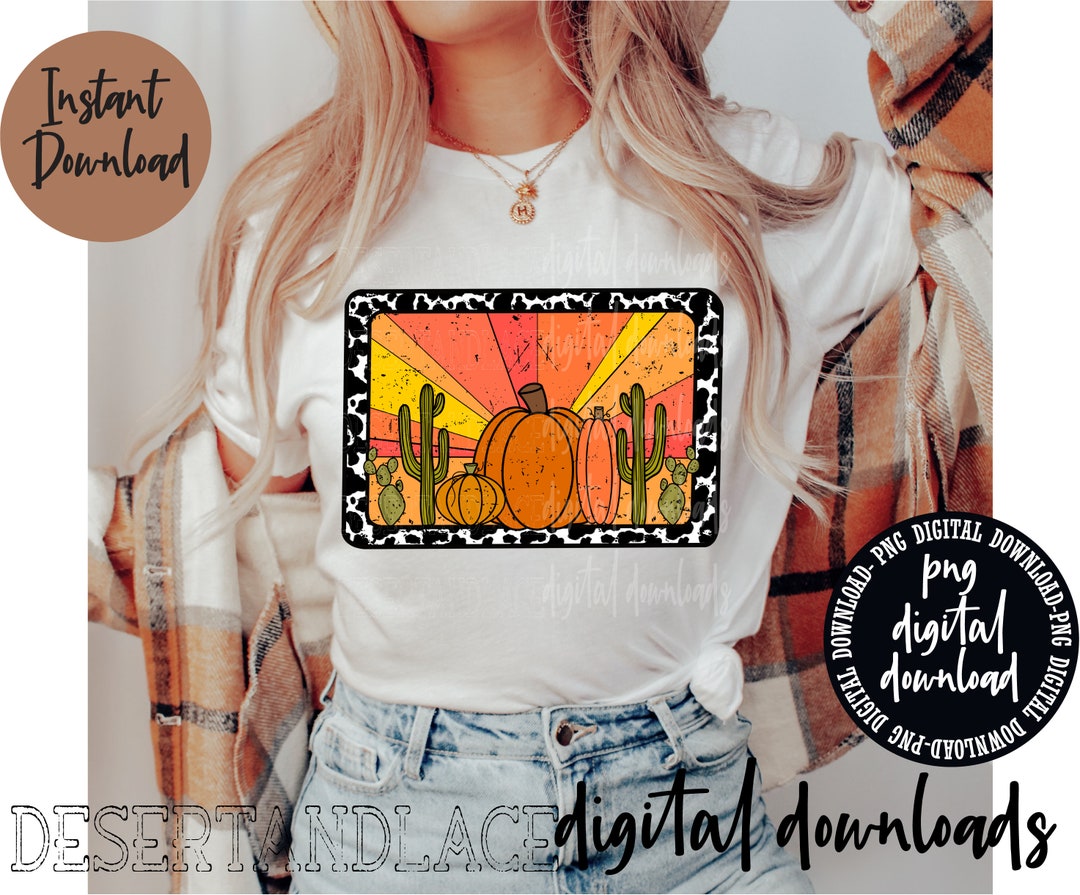ORIGINAL CREATOR* Desert Pumpkins PNG Digital Download (distressed ...