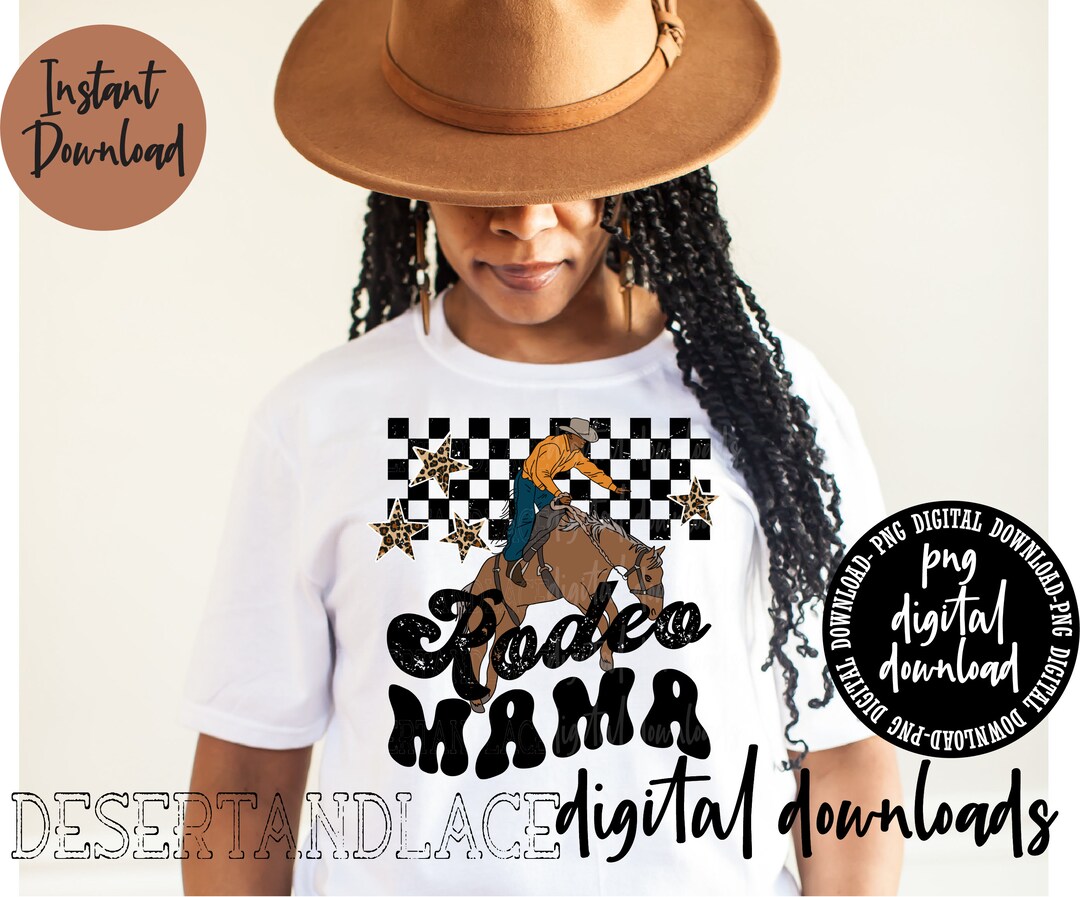 ORIGINAL CREATOR* Rodeo Mama PNG Digital Download (distressed W/ White ...