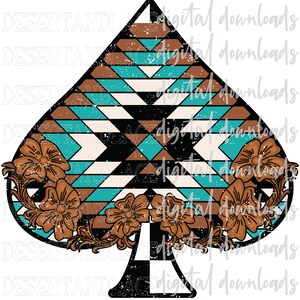 ORIGINAL CREATOR* Aztec Tooled Spade PNG Digital Download| Checkered ...