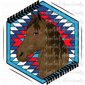 ORIGINAL CREATOR* Aztec Horse PNG Digital Download | Western Horse Png ...