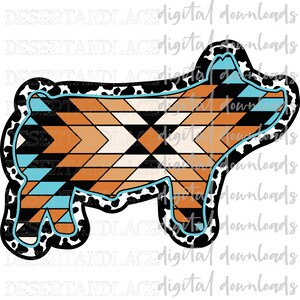 ORIGINAL CREATOR* Aztec Cowhide Pig PNG Digital Download | Western Png ...