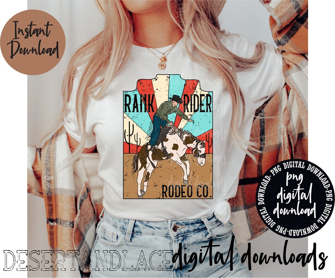 ORIGINAL CREATOR* Rank Rider Rodeo Co. PNG Digital Download | Western ...
