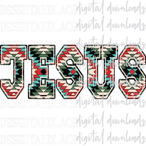 ORIGINAL CREATOR* Distressed Aztec Jesus V3 PNG Digital Download ...