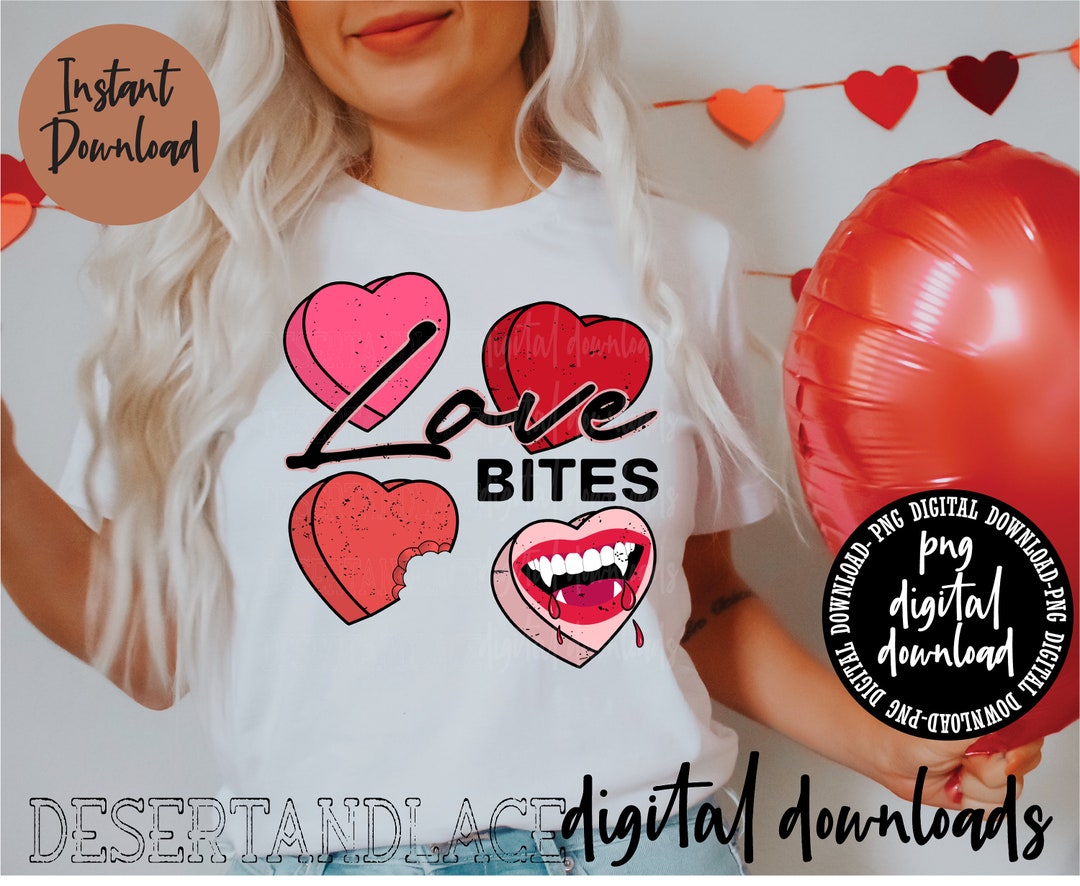 ORIGINAL CREATOR Love Bites PNG Digital Download Vampire Fangs Gothic ...