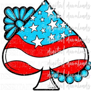 ORIGINAL CREATOR* Flag Spade PNG Digital Download | America | American ...