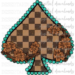 ORIGINAL CREATOR* Checkered Spade PNG Digital Download| Checkered ...