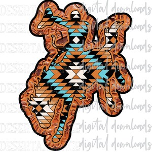 ORIGINAL CREATOR* Aztec Leather Bucking Horse PNG Digital Download ...