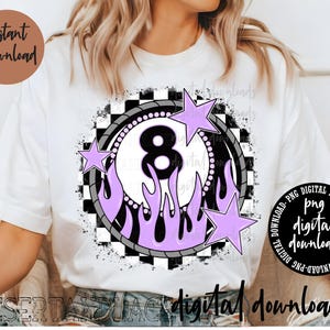 ORIGINAL CREATOR* Eight Ball PNG Digital Download| Checkered | Western ...