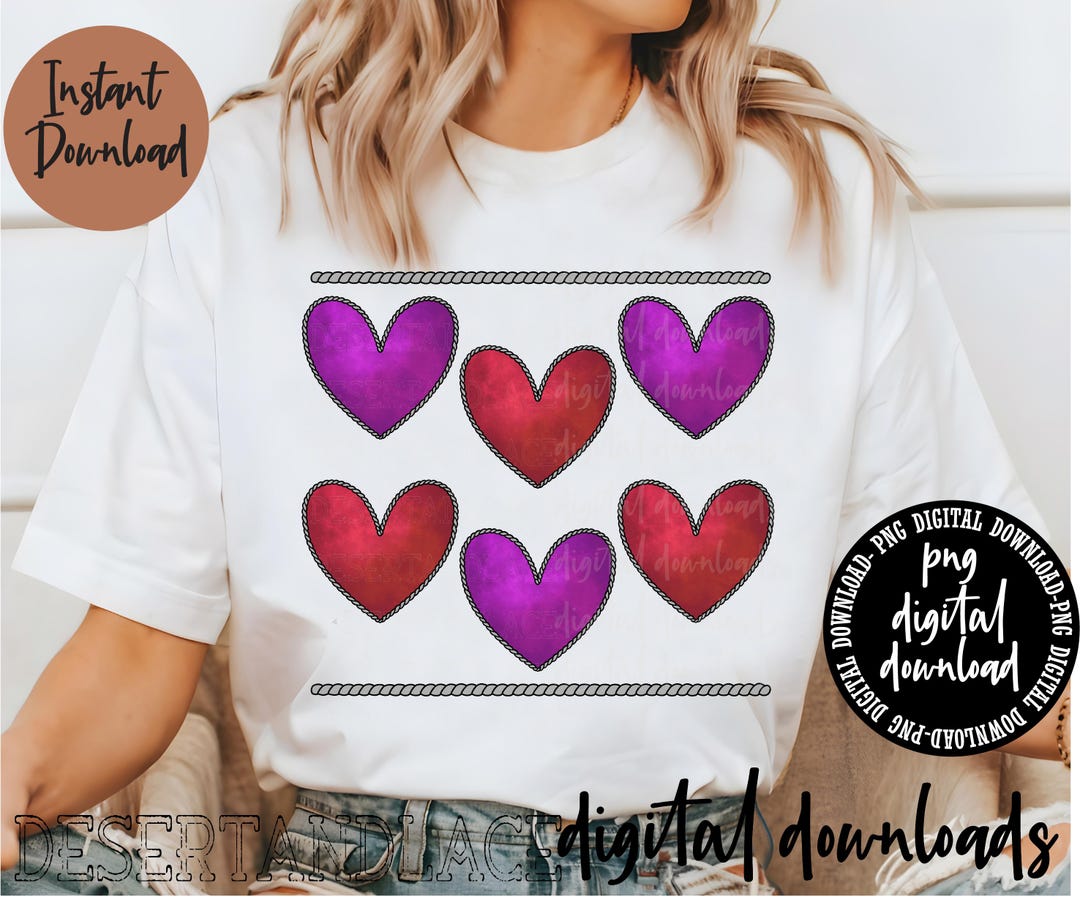 ORIGINAL CREATOR* Concho Hearts PNG Digital Download | Western ...