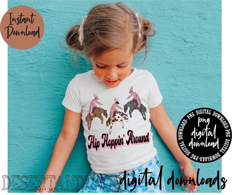 ORIGINAL CREATOR* Hip Hoppin' Around PNG Digital Download | Western Png ...