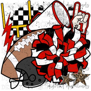 ORIGINAL CREATOR* Football and Cheer PNG Digital Download | Sports ...
