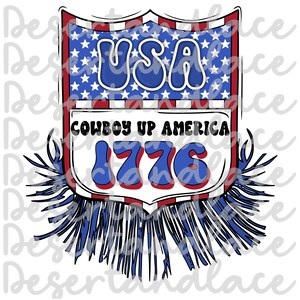 ORIGINAL CREATOR* Cowboy up America Back Number PNG Digital Download ...