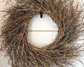 Large Twig Wreath - Etsy