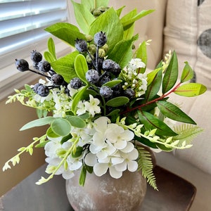 Small Hydrangea and Blueberry Arrangement, Bedroom Arrangement ...