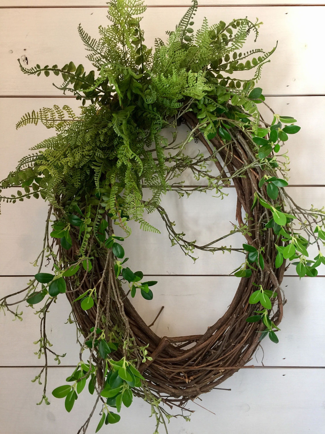 Greenery Wreath, Large Wreath, Front Door Wreath, Summer Wreath ...