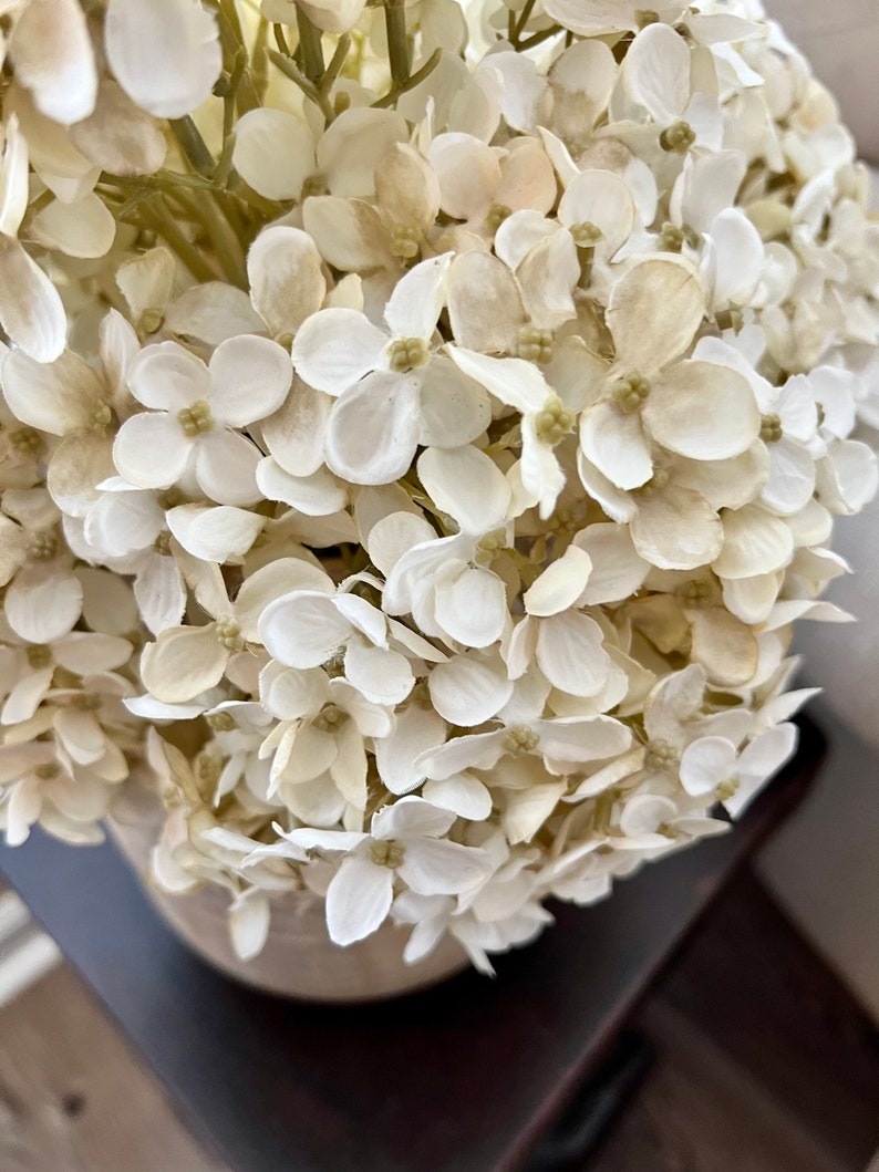 Cream Hydrangea Arrangement Hydrangea Arrangement Farmhouse - Etsy