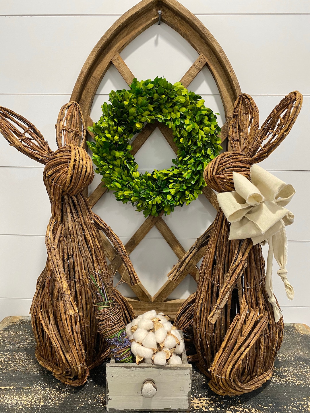 Rabbit Decor Rustic Easter Decor Farmhouse Easter Decor - Etsy